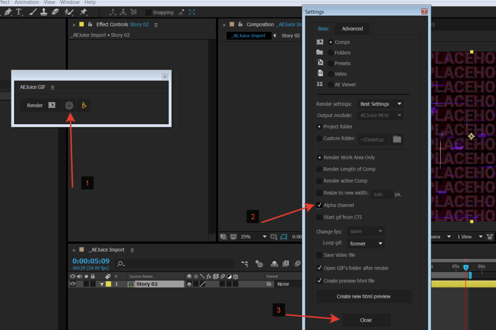 How to Make a GIF in After Effects - AEJuice