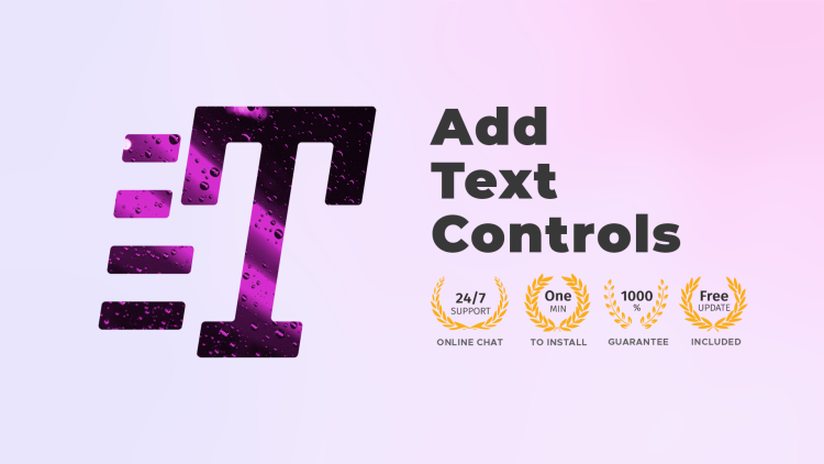 Add Text Controls - AEJuice