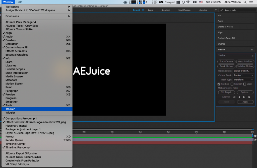 How To Motion Track In After Effects AEJuice