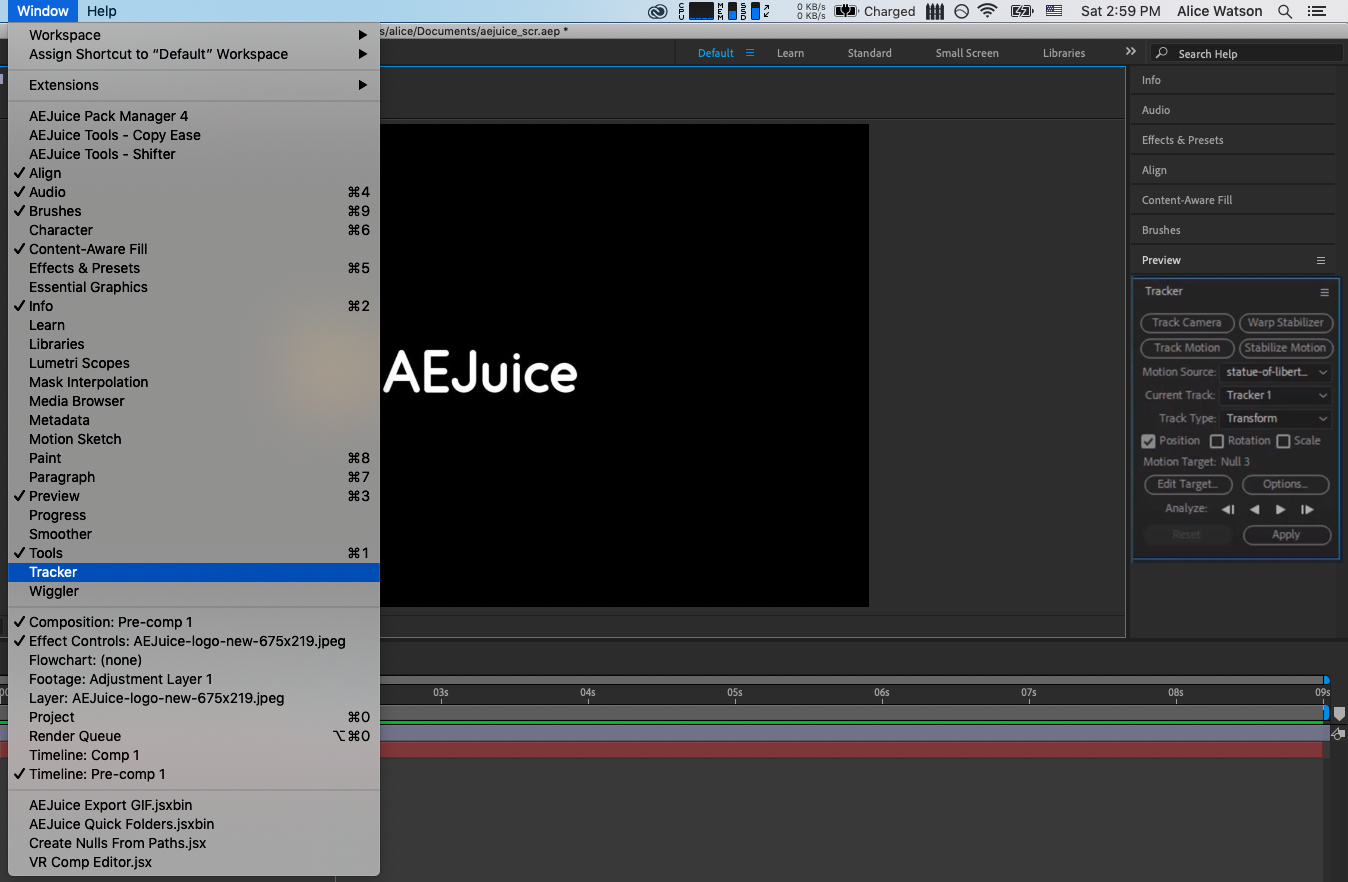 How To Motion Track In After Effects AEJuice