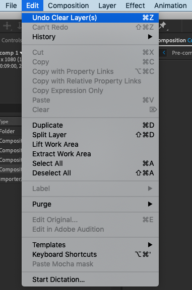 How To Undo In After Effects Aejuice