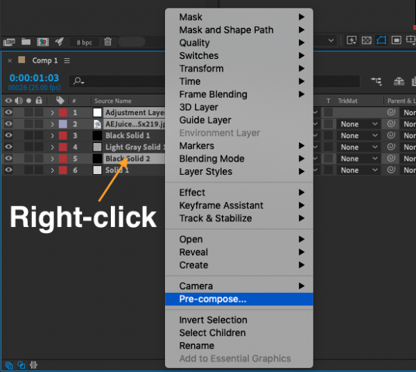 How to group layers in after effects - AEJuice