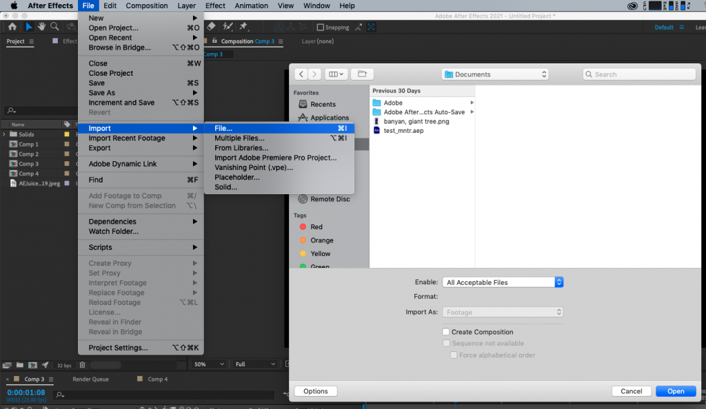How to use after effects - AEJuice