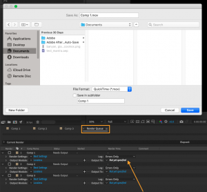 How to render in After Effects - AEJuice