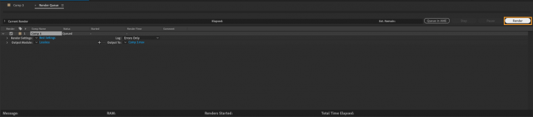 How to render in After Effects - AEJuice