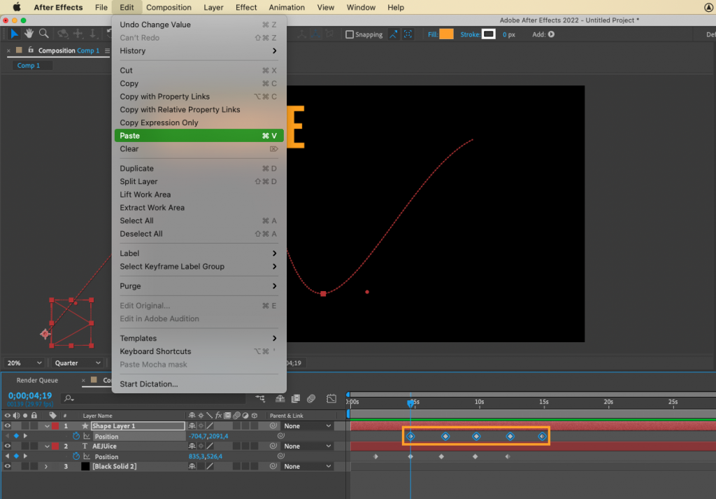 How To Copy And Paste Keyframes In After Effects Aejuice