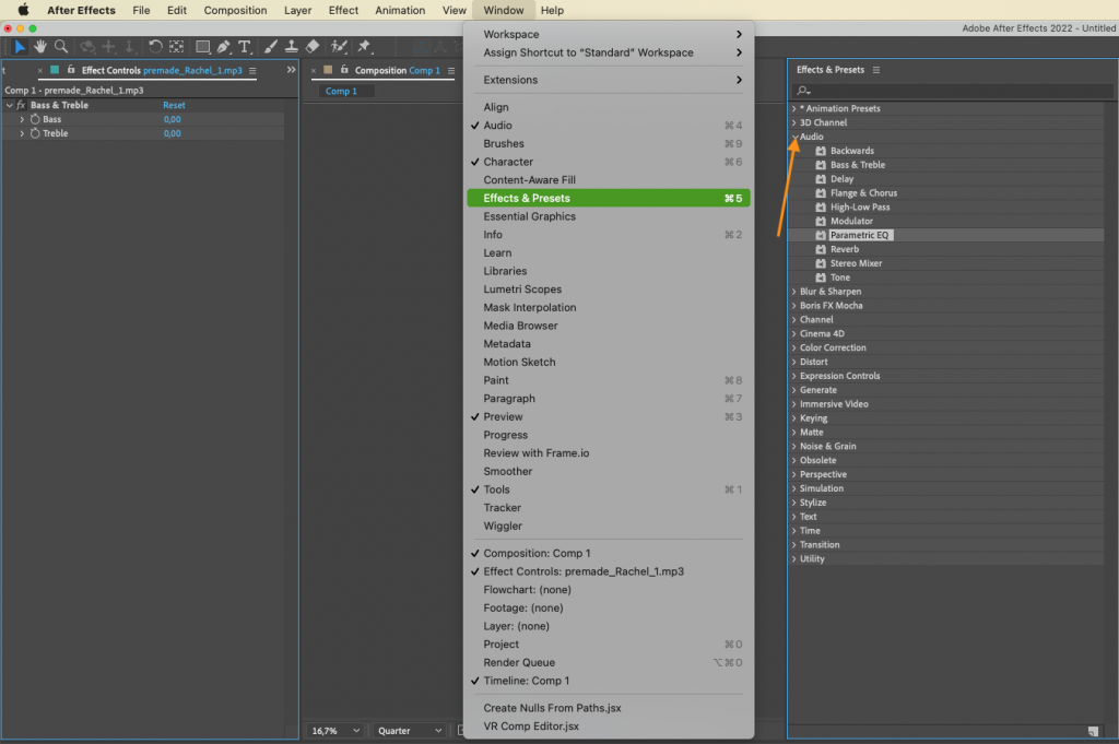 How to add audio in Adobe After Effects | aejuice.com