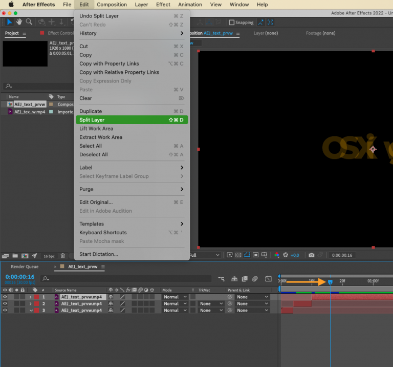 How to split layer in After Effects | aejuice.com