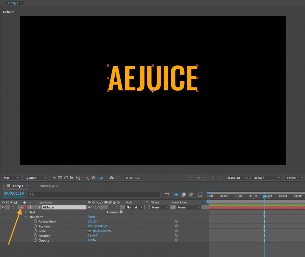 After Effects: how to change anchor point