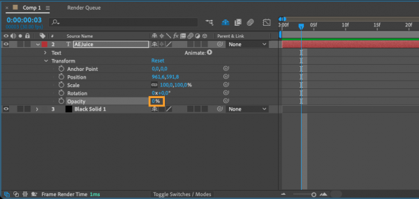 How to set a keyframe in After Effects | aejuice.com