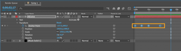 How to change anchor point After Effects | aejuice.com