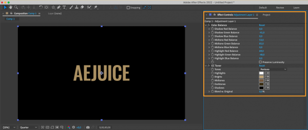 How to change color in After Effects | aejuice.com