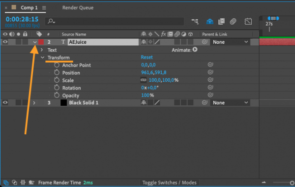 How to set a keyframe in After Effects | aejuice.com
