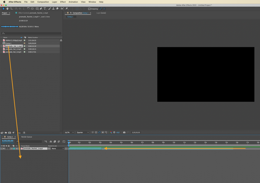 How to add audio in Adobe After Effects | aejuice.com