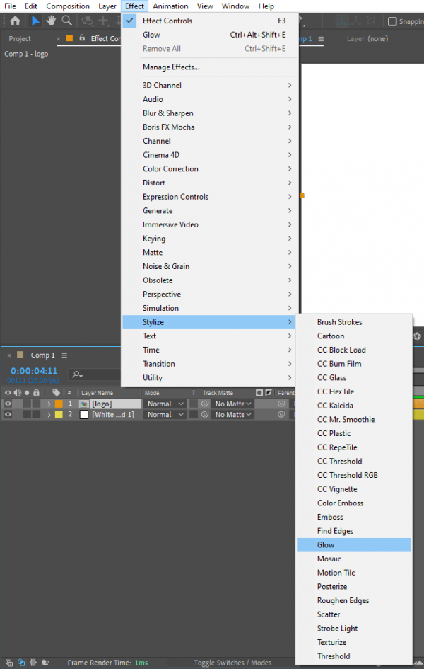 How to add outer glow in after effects| aejuice.com