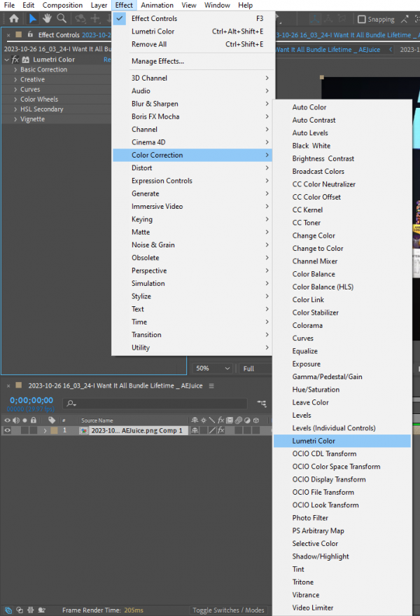 How to adjust color in after effects | aejuice.com