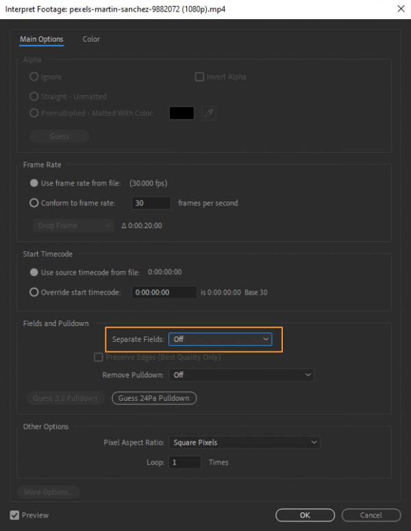 How to interpret footage in After Effects | aejuice.com