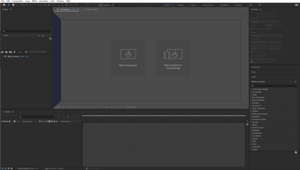 How to dock a panel in After Effects | aejuice.com