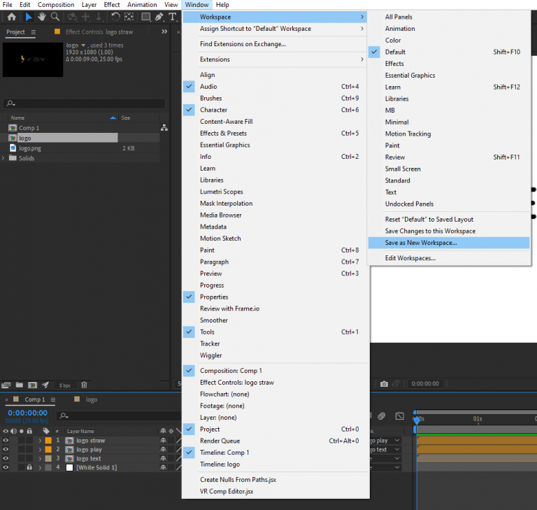 How to dock a panel in After Effects | aejuice.com