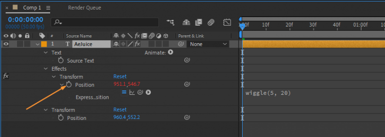 How to make shaky text in After Effects | aejuice.com