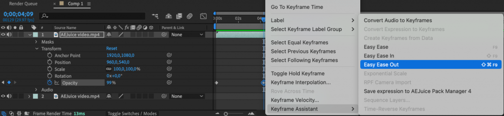 How to make transitions in After Effects | aejuice.com