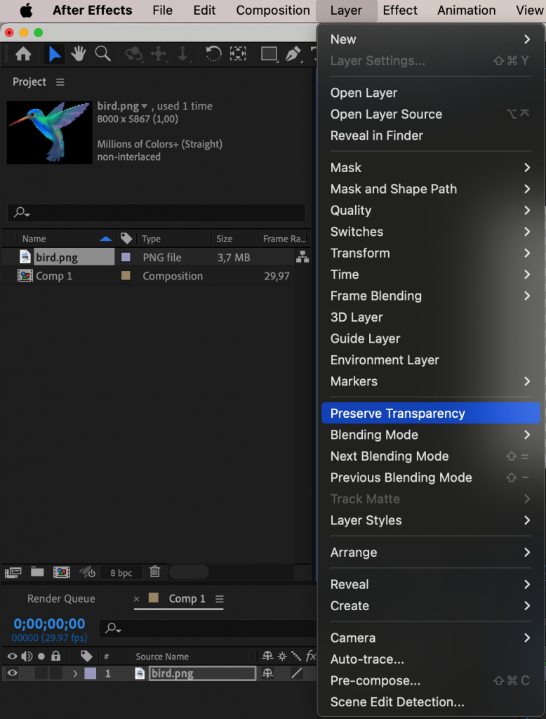 How to preserve transparency in After Effects | aejuice.com