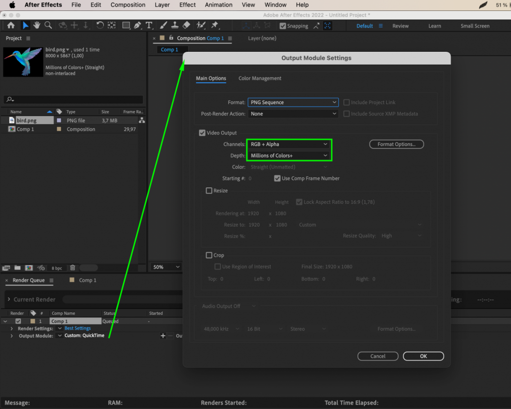 How to preserve transparency in After Effects | aejuice.com
