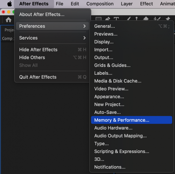 How to allocate more ram to After Effects | aejuice.com