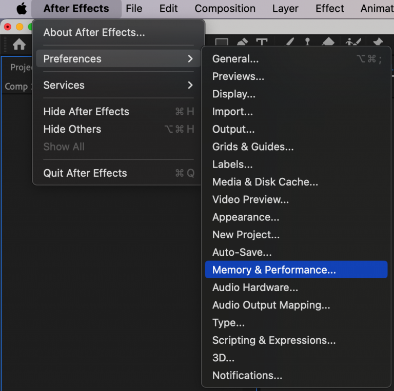 How to allocate more ram to After Effects | aejuice.com
