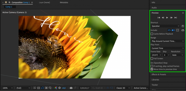 How to Use Camera in After Effects | aejuice.com