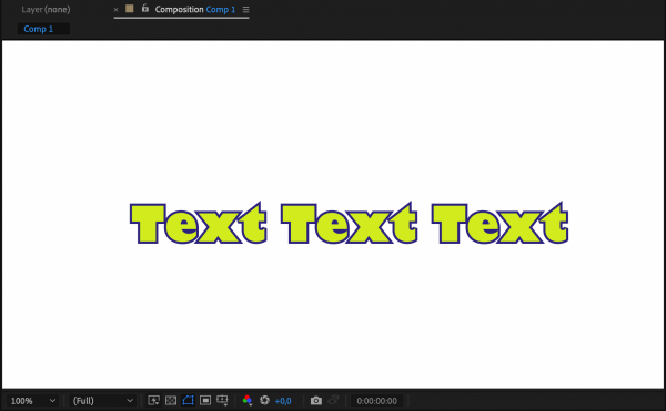How to Add a Stroke to Text in After Effects | aejuice.com