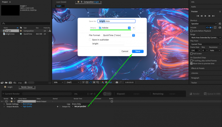 How to Change Render Location in After Effects | aejuice.com
