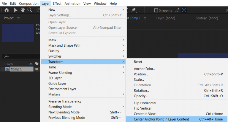 How to change the center point in After Effects | aejuice.com