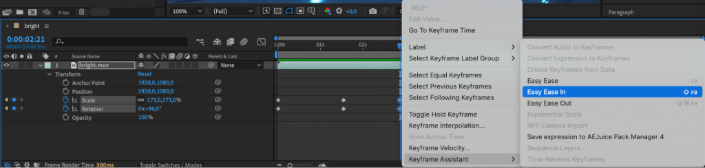 How to Remove Easy Ease in After Effects | aejuice.com