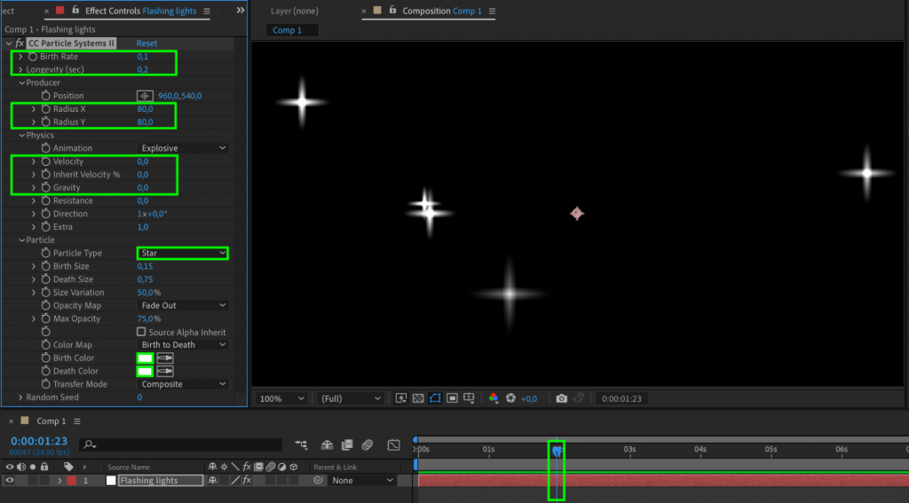 How to Make Flashing Lights in After Effects | aejuice.com