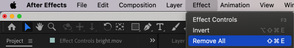 How to Remove Effects in After Effects | aejuice.com
