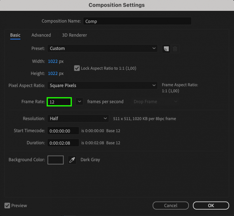 How to Reduce GIF Size in After Effects | aejuice.com