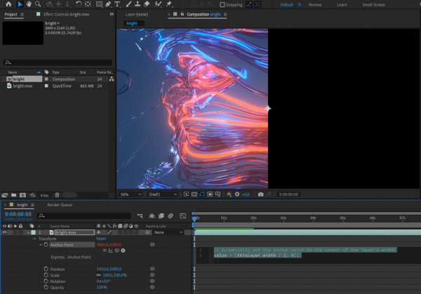 How to Reposition Anchor Point in After Effects | aejuice.com