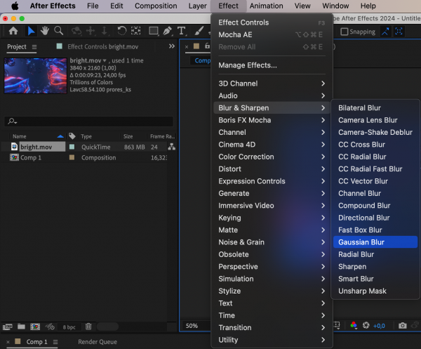 How to Add Blur Effect in After Effects | aejuice.com