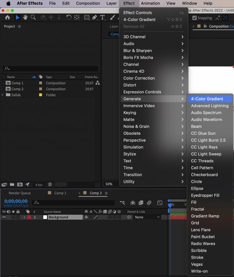 How to create animated background in After Effects | aejuice.com