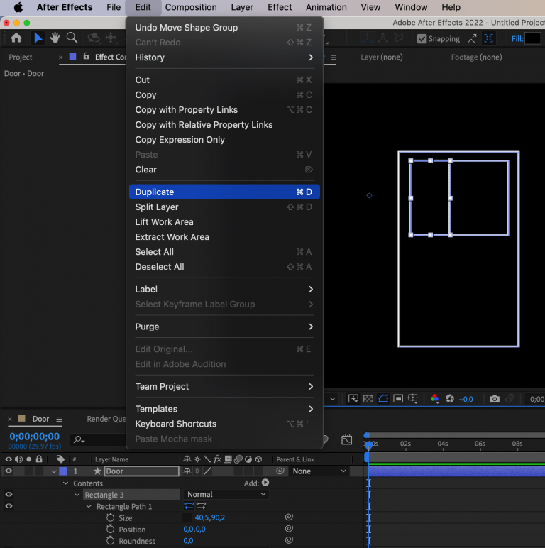 How to animate a door opening in After Effects