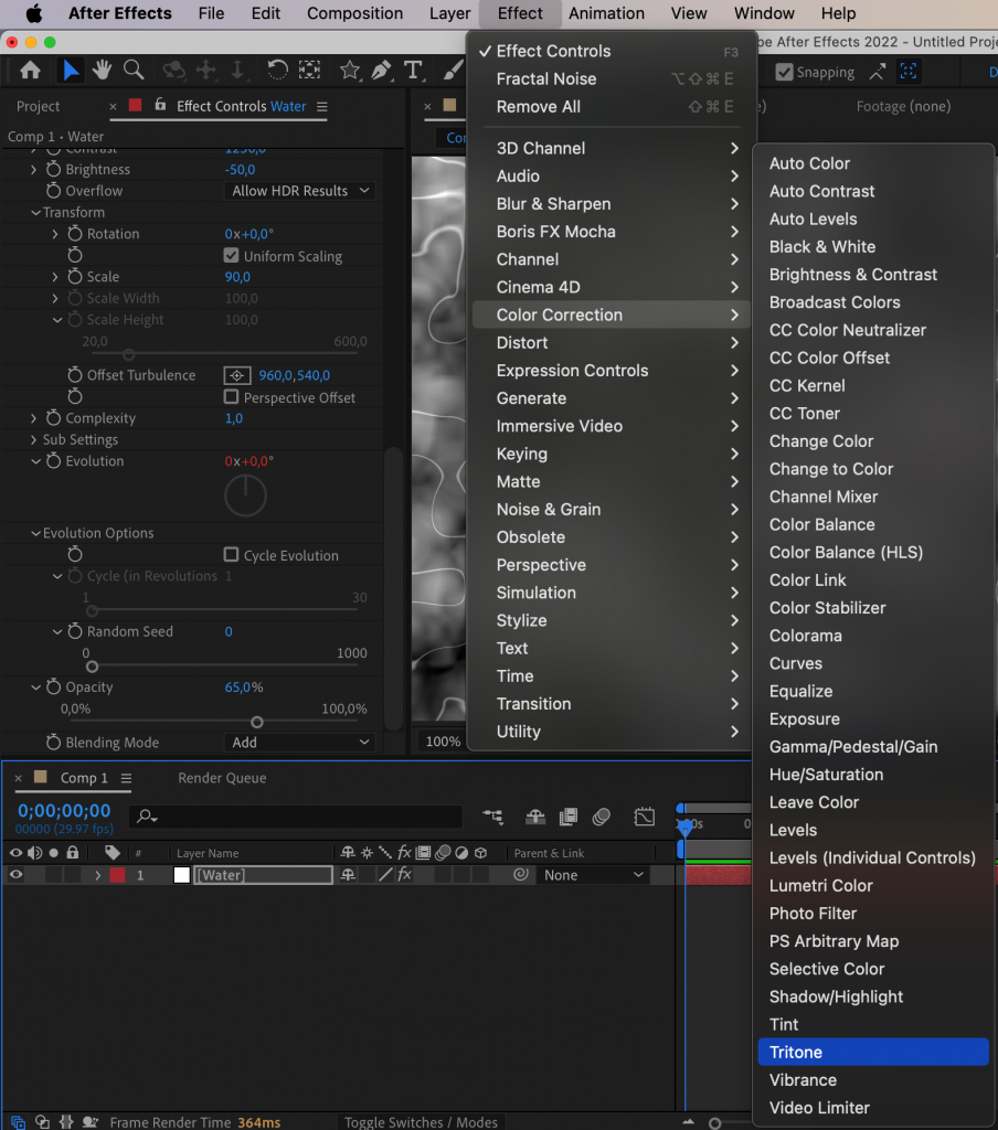 How to animate water in After Effects | aejuice.com