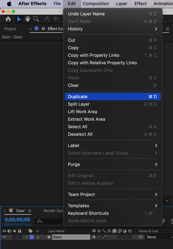 How to animate a door opening in After Effects