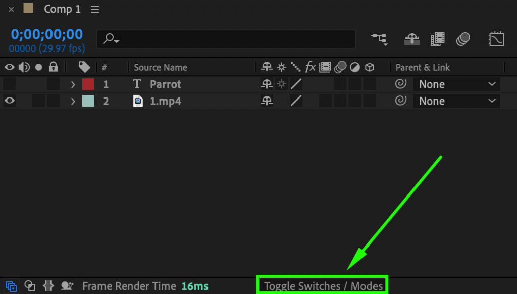 How to Turn on Track Matte in After Effects | aejuice.com