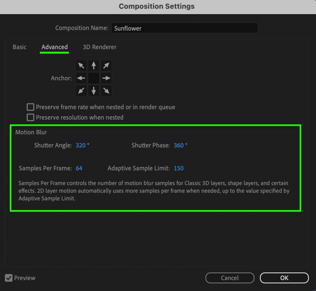 How to Adjust Motion Blur in After Effects | aejuice.com