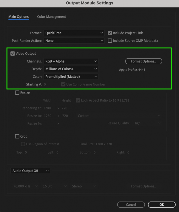 How to Export Transparent Background in After Effects | aejuice.com