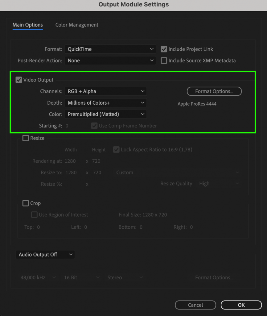 How to Export Transparent Background in After Effects | aejuice.com