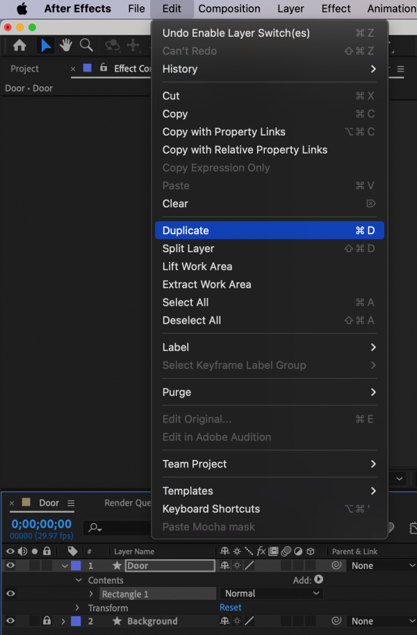 How to animate a door opening in After Effects