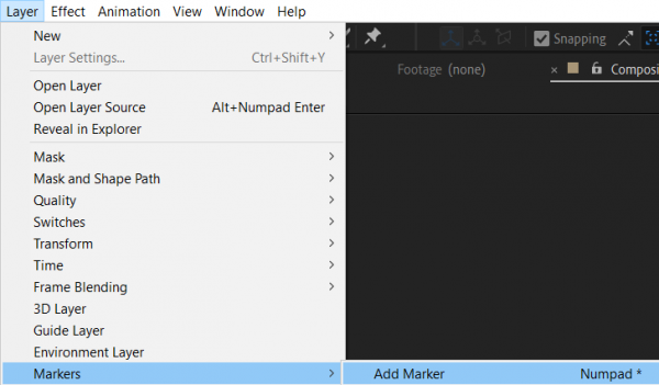 How To Add Markers On After Effects 