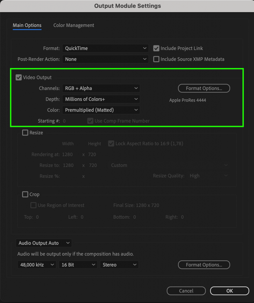 How to Set Output Module in After Effects | aejuice.com